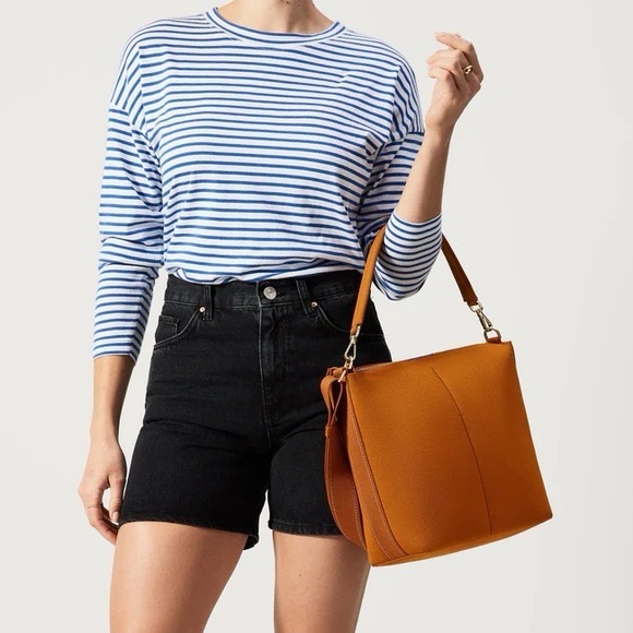 Rothy's | Bags | New Rothys Mini Zip Bucket Bag Amber Brown Fawn Tote ...